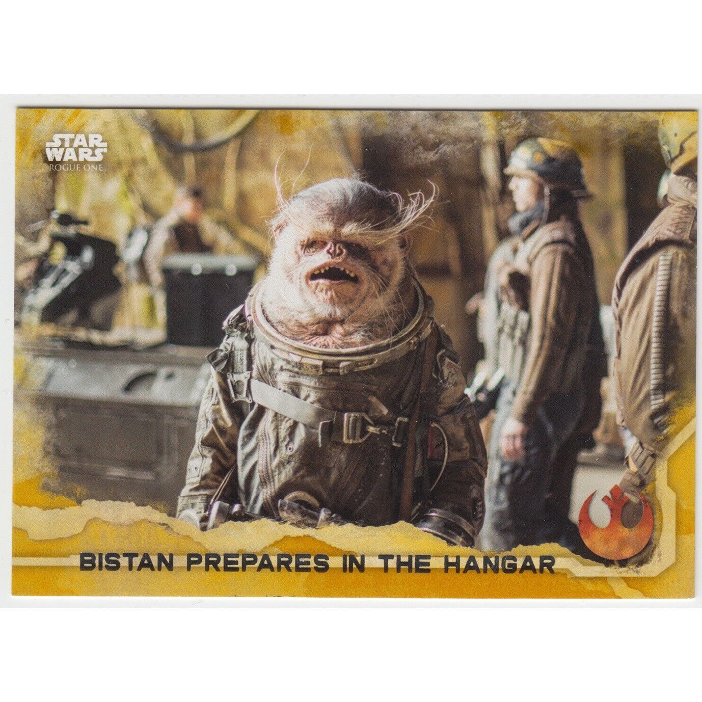 2016 Star Wars Rogue One series 1 Bistan the Hangar #88 Gold parallel ...